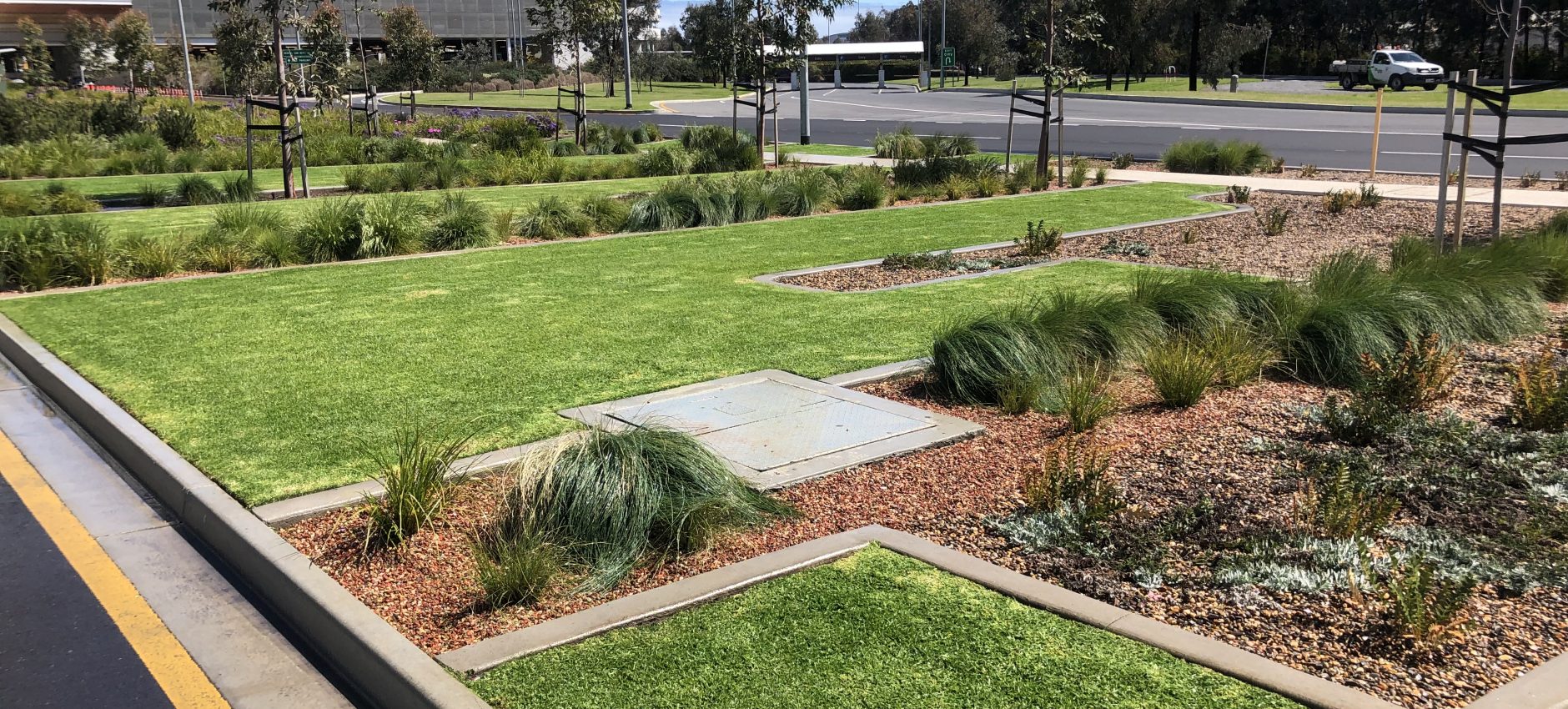 Adelaide Airport Taxi Dropoff - Space Landscape Construction